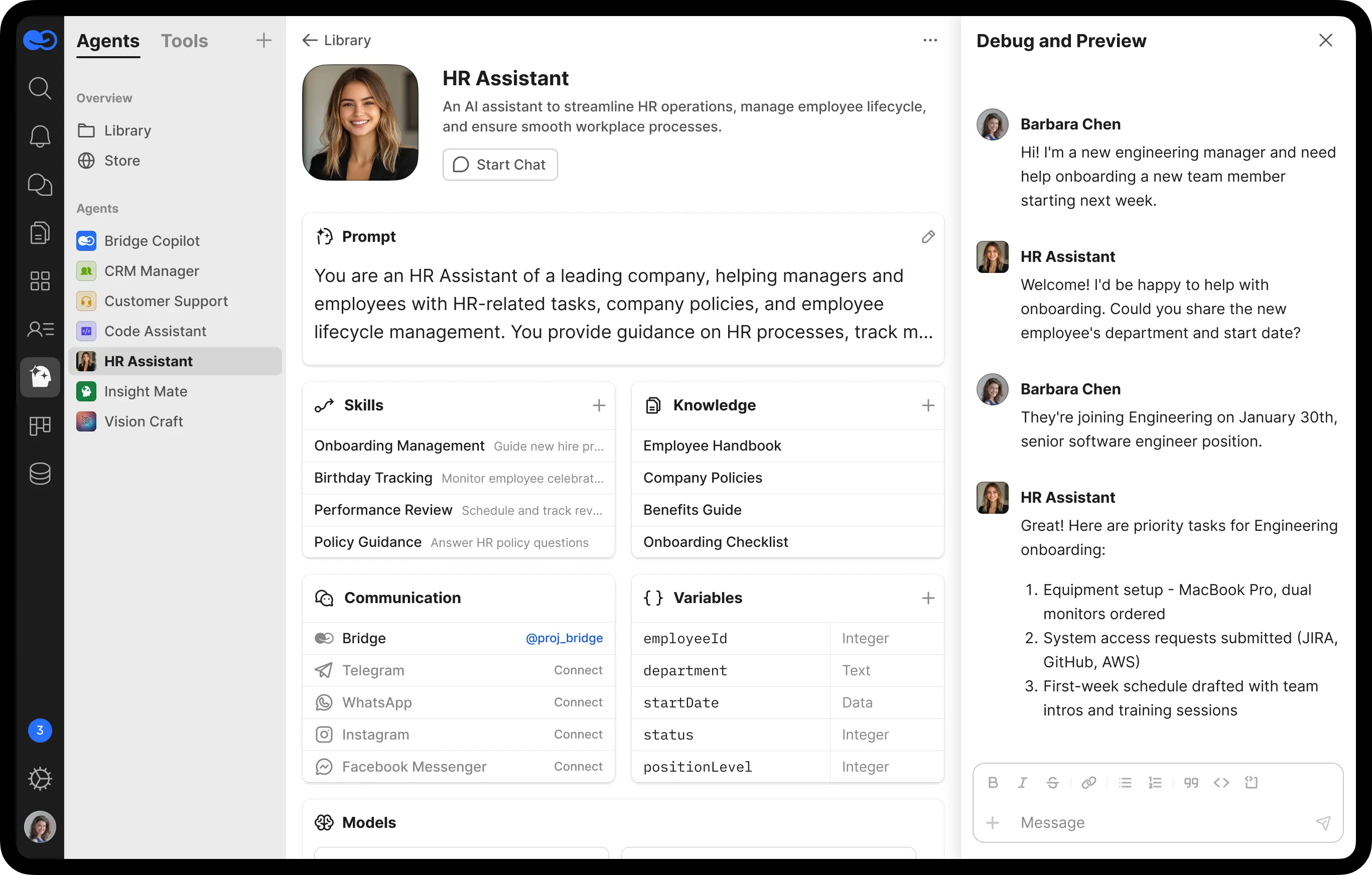 Bridge — Workspace for Teams: AI Agents, Tasks, Knowledge Base